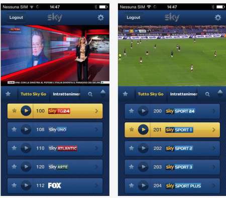 Come installare Sky GO download programma applicazione