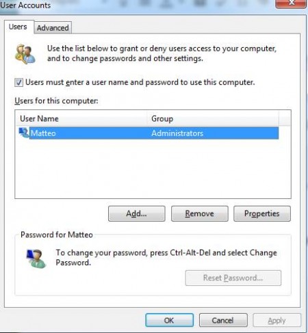 Come togliere password di accesso Windows 10 8 7 XP Vista