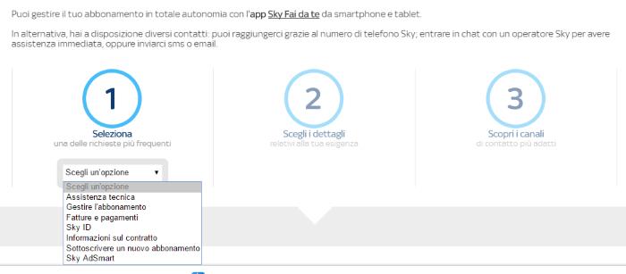 Come parlare con operatore Sky numero telefono via chat email SMS ...