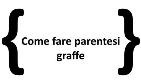 Come fare parentesi graffa da tastiera PC MAC portatile aperta chiusa