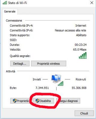 Come attivare disattivare Wifi sul PC portatile e Desktop