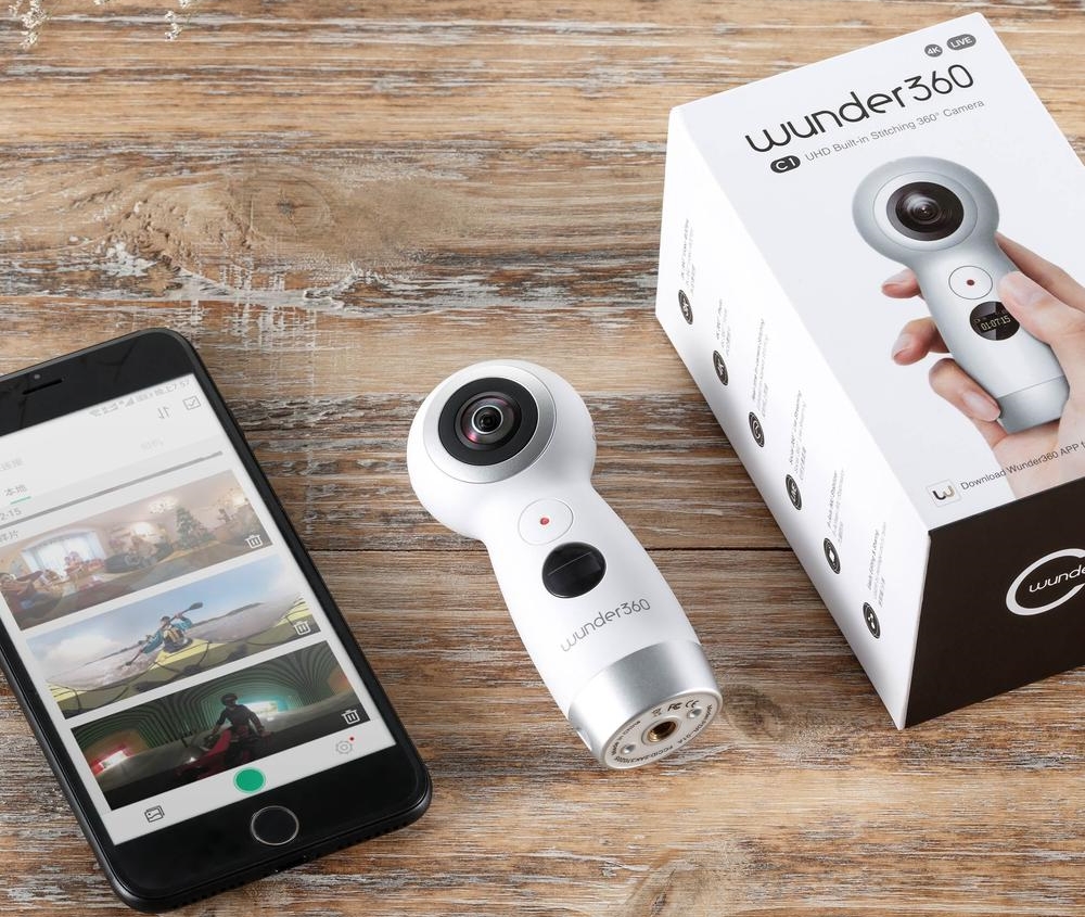Wunder360 C1: Videocamera per video 360 gradi 3K e Foto 4K con App per ...