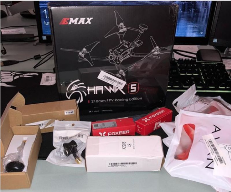 Emax Hawk 5 Miglior drone racing BNF FPV FrSky Taranis recensione opinioni