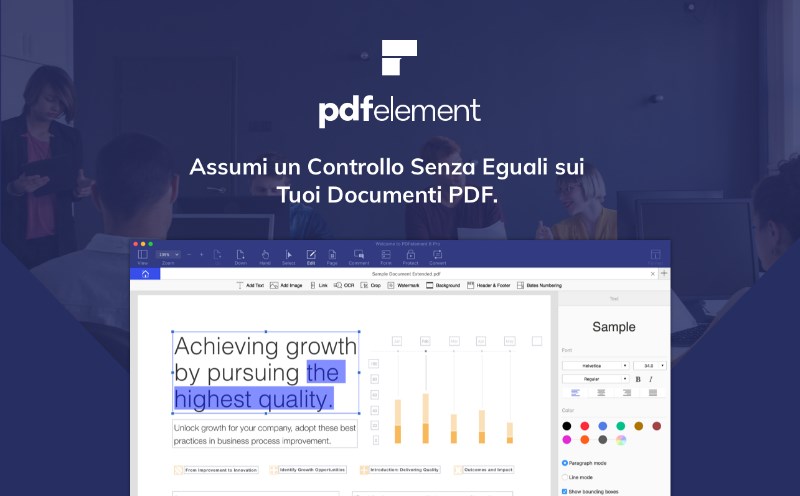 PDFelement programma per modificare PDF come Word con Firma Filigrana