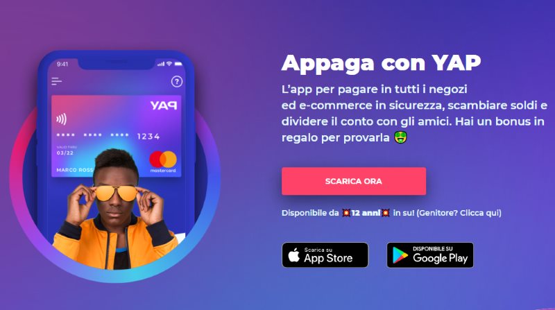 YAP carta virtuale: cos’è come funziona ricarica cashback costi Assistenza